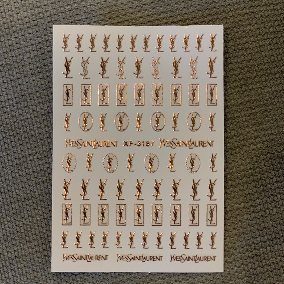 Makeup | Yves Saint Laurent Rose Gold Nail Decals | Poshmark